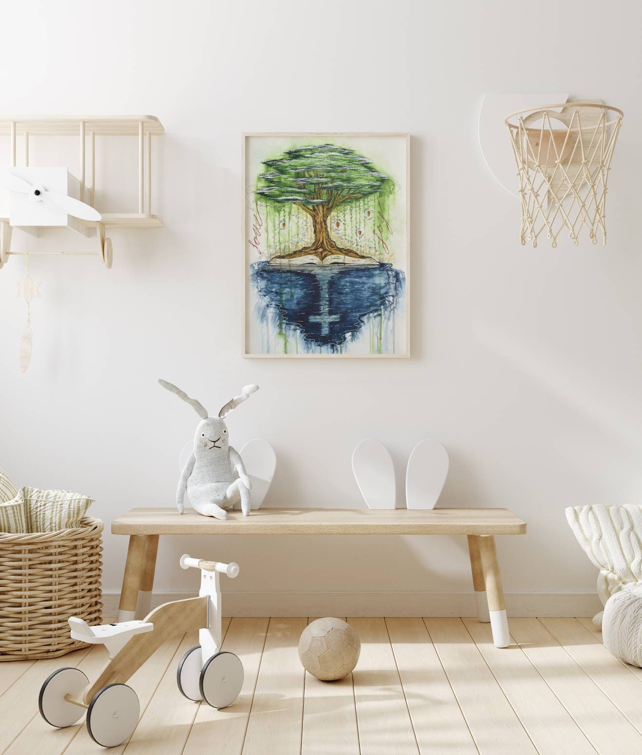 Rooted | Original Christian Artwork Jesus Painting Giclee Print | Katie ...