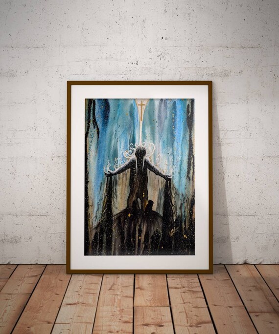 Redeemed Original Christian Artwork Jesus My Redeemer - Etsy
