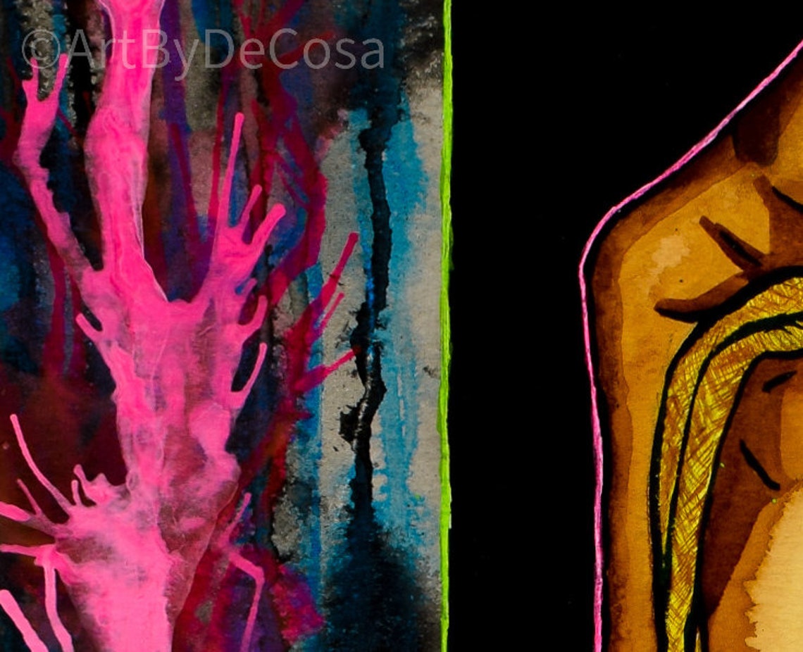 Let's Dance Goliath Original Christian Artwork David and | Etsy