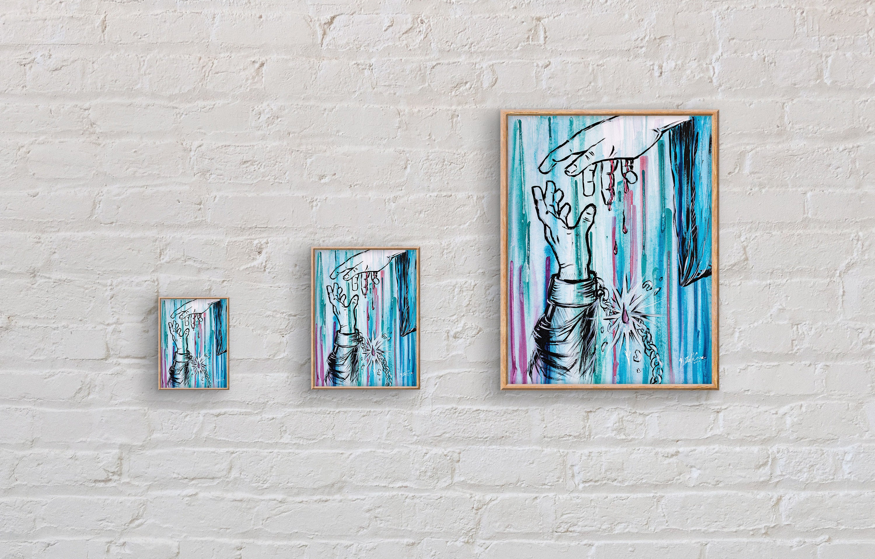 Chain Breaker | Original Christian Artwork Jesus Painting Giclee Print ...