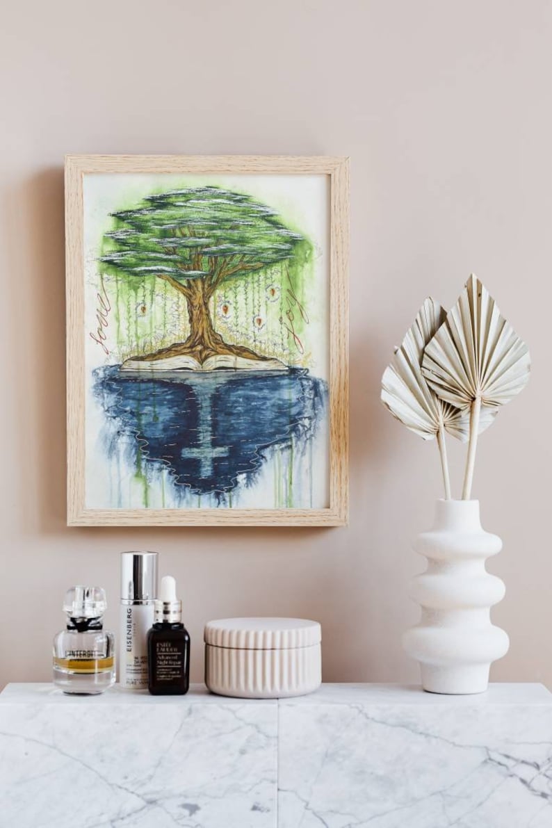 Rooted | Original Christian Artwork Jesus Painting Giclee Print | Katie ...