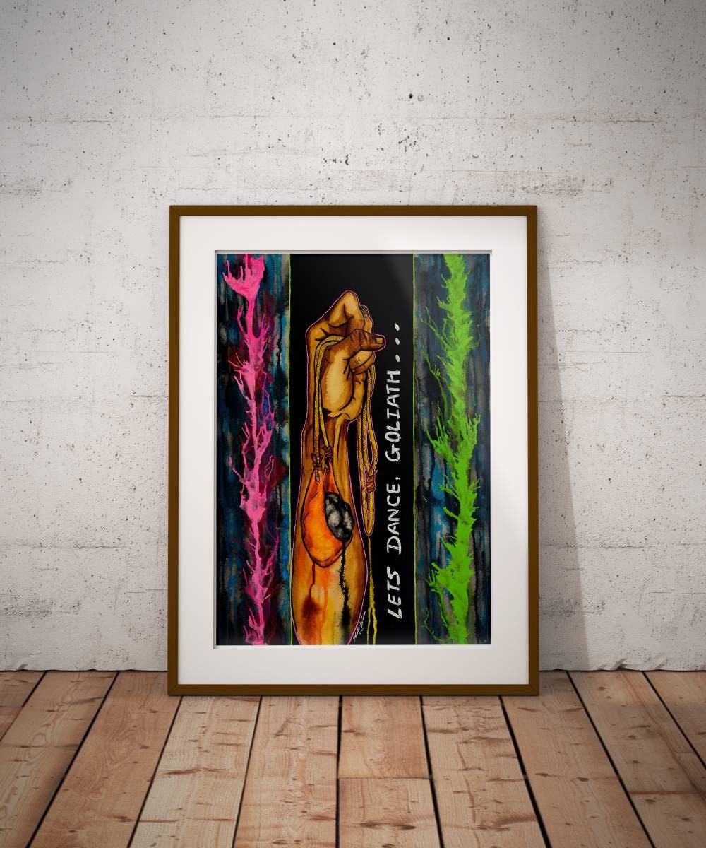 Let's Dance Goliath | Original Christian Artwork David and Goliath ...