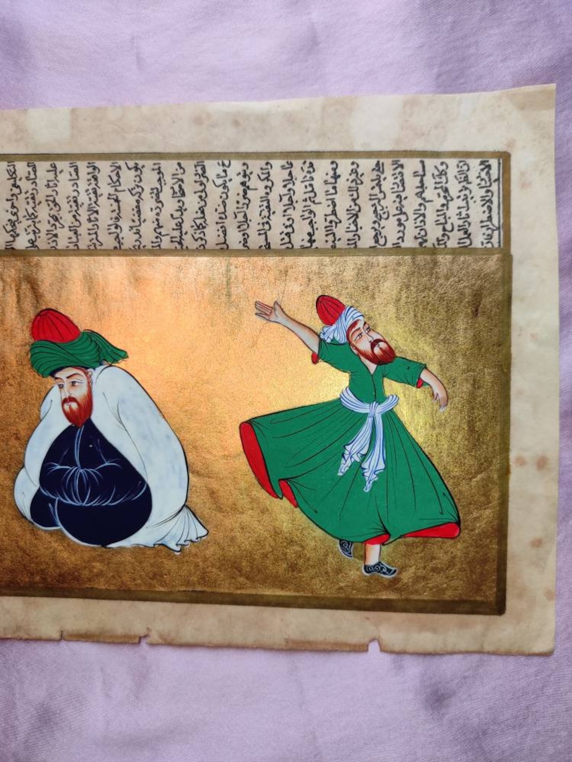 Original Ottoman Turkish Miniature Painting Art,dervish,miniature ...