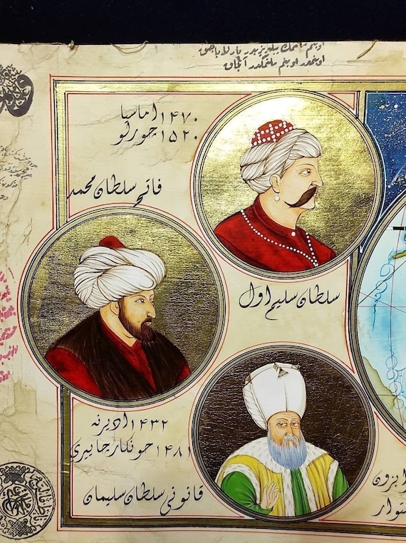 Ottoman Miniature Ottoman Miniature Depicting Suleiman I The