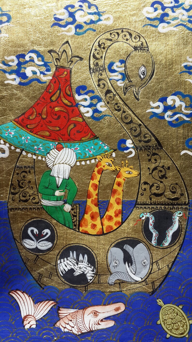 Original Ottoman Turkish Miniature Painting Art,Miniature Painting on ...