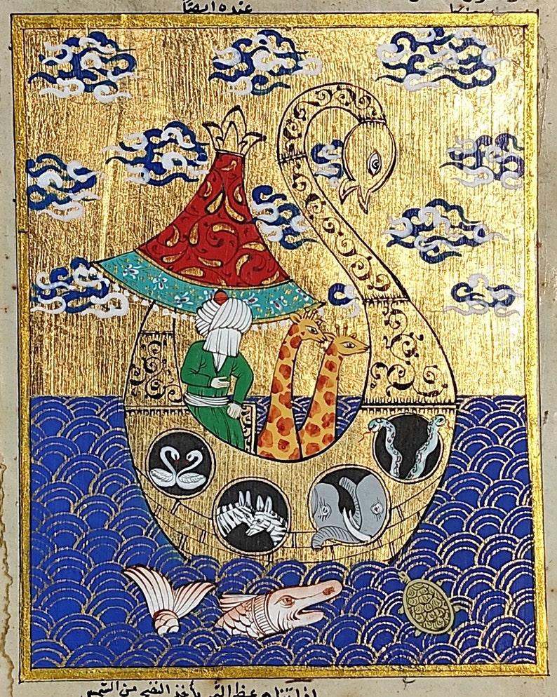 Original Ottoman Turkish Miniature Painting Art,Miniature Painting on ...