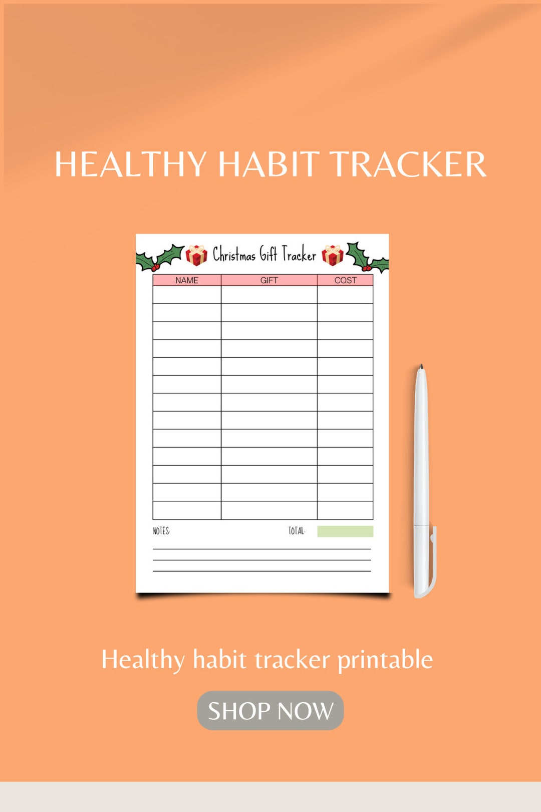 Printable Gift Tracker,easy to Use for the Busiest Time of the Year! - Etsy