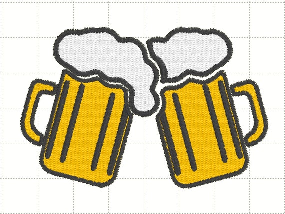 Beer Embroidery File | Etsy