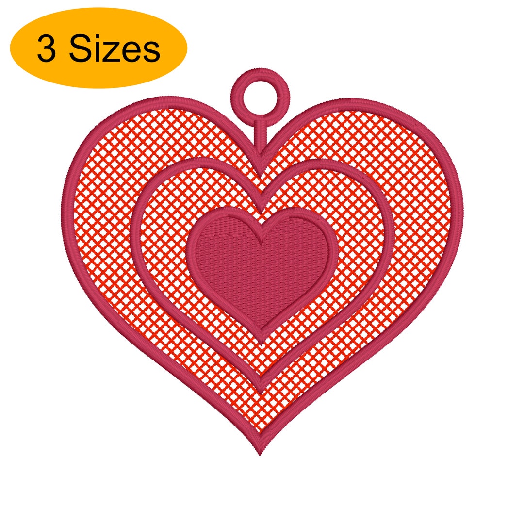 Valentine Lace - Embroidery File Design - Etsy