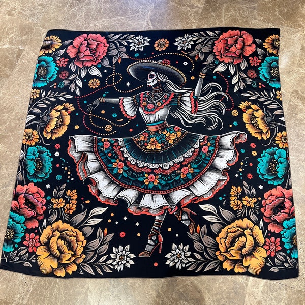 Mexico Silk Scarf - Etsy