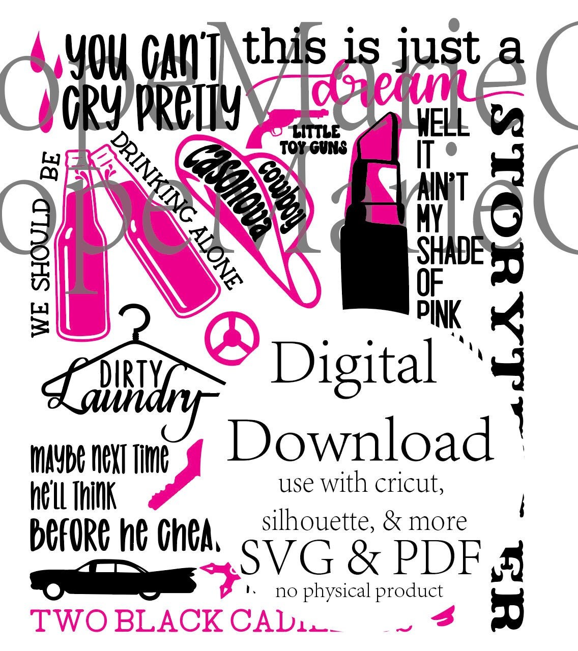 Carrie Underwood Inspired Digital File Country Music Digital - Etsy
