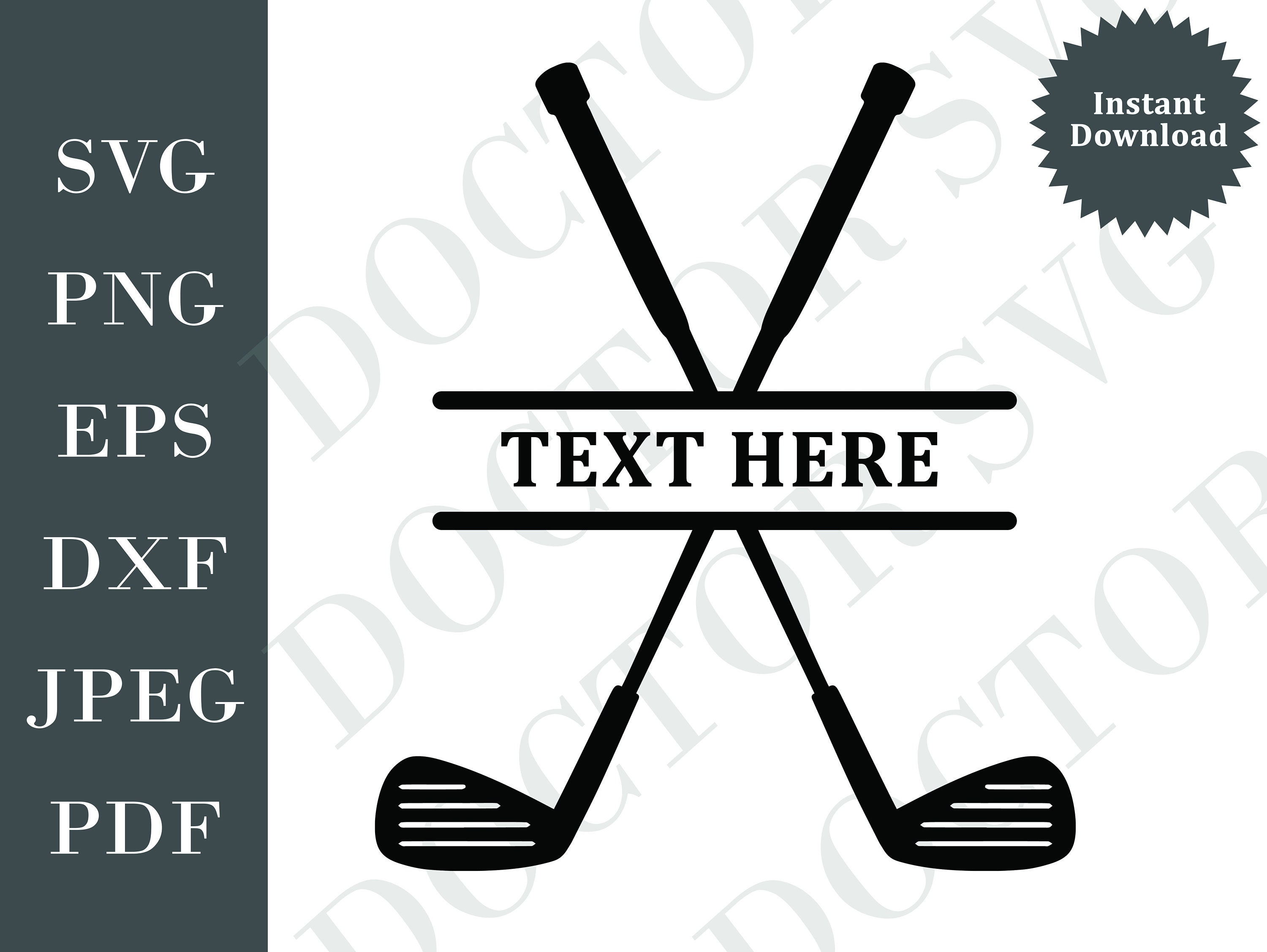 Golf SVG, Golf Name Frame, Golf Monogram, Monogram Svg, Cutting File ...