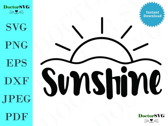 Sunshine Svg Hello Sunshine Svg Summer Svg Spring Svg | Etsy