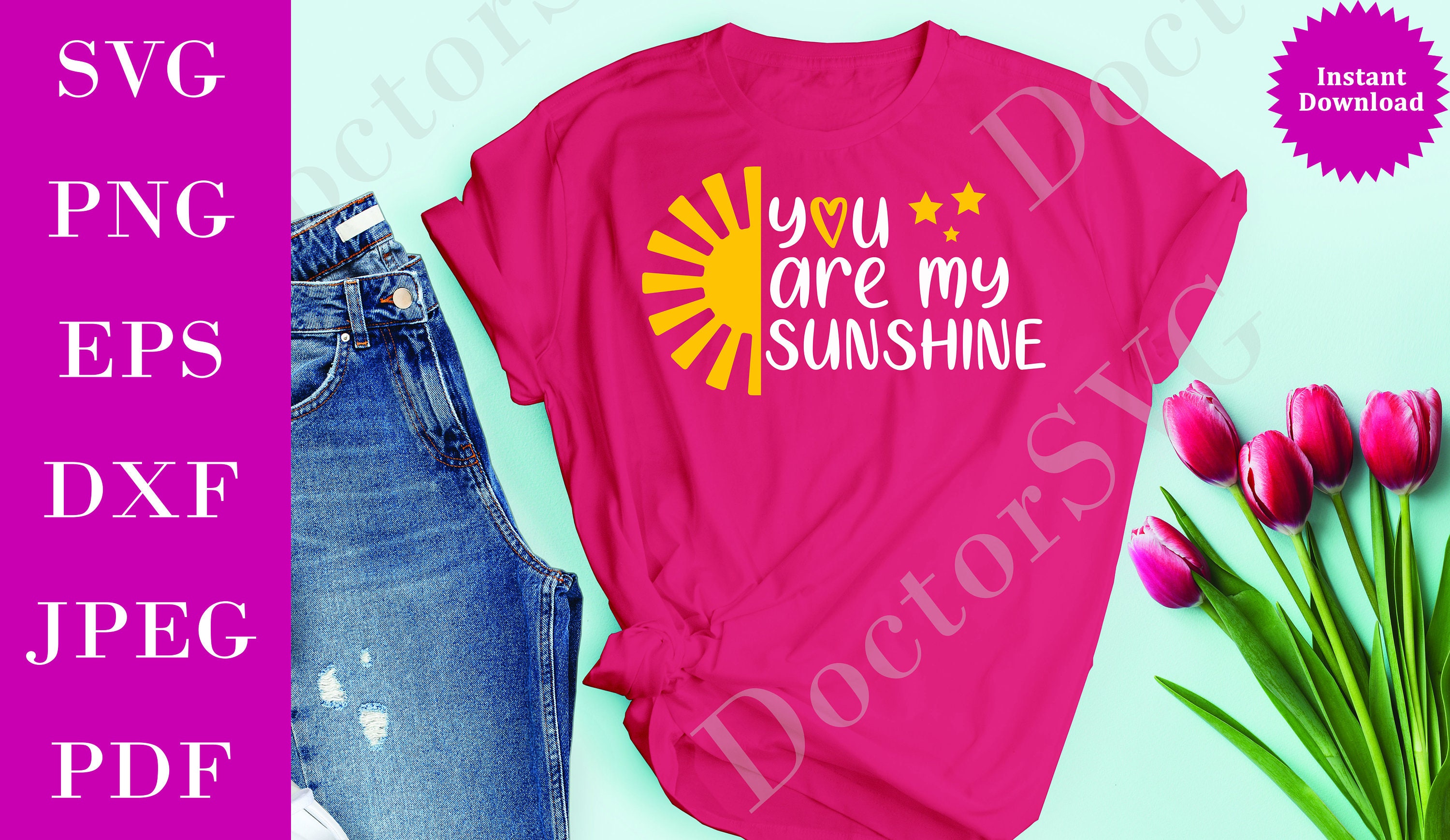 Sunshine Svg Hello Sunshine Svg Summer Svg Spring Svg Garden Svg ...