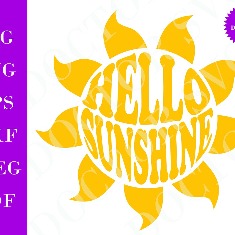 Hello Sunshine Svg - Etsy