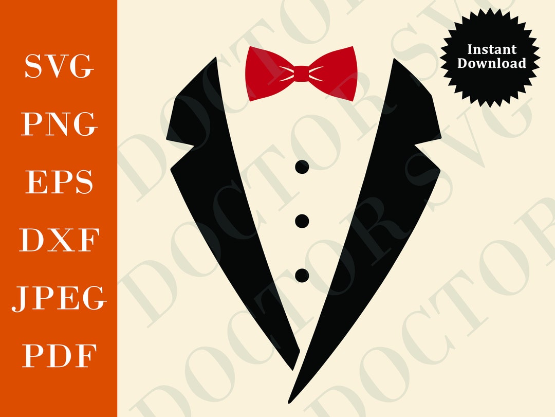 Tuxedo Svg, Wedding Tuxedo Svg, Tux Svg, Wedding Svg, Groom Svg ...