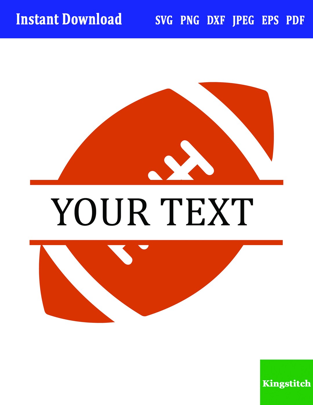 Football SVG, Football Monogram, Svg Cut File, Football Cut Files, Svg ...