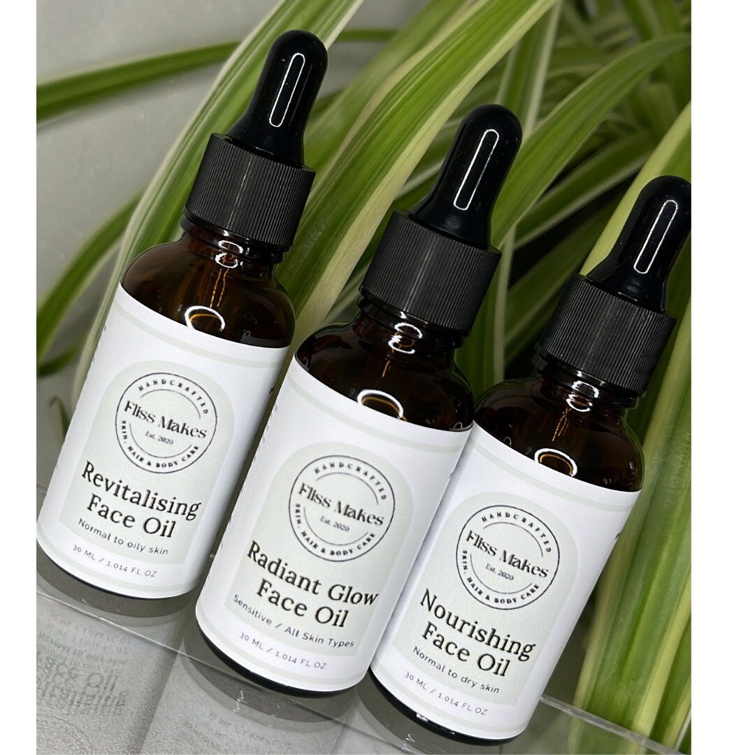 Nourishing Face Oil for Normal to Dry Skin | 100% Natural Organic Vegan ...