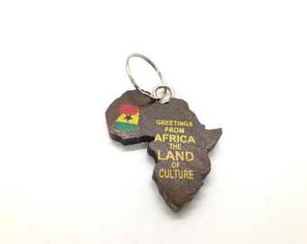Africa Map Key Ring - Etsy