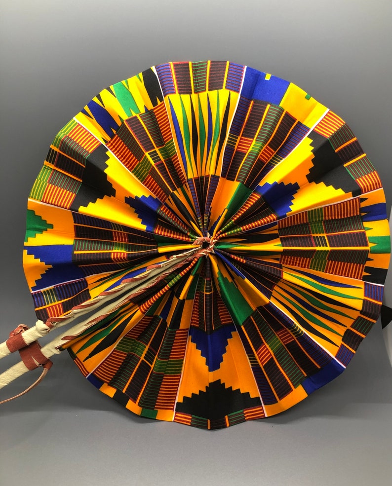 Hand Fan | Kente Fan | Ankara Fan | Handheld Fan for Hot Weather and ...