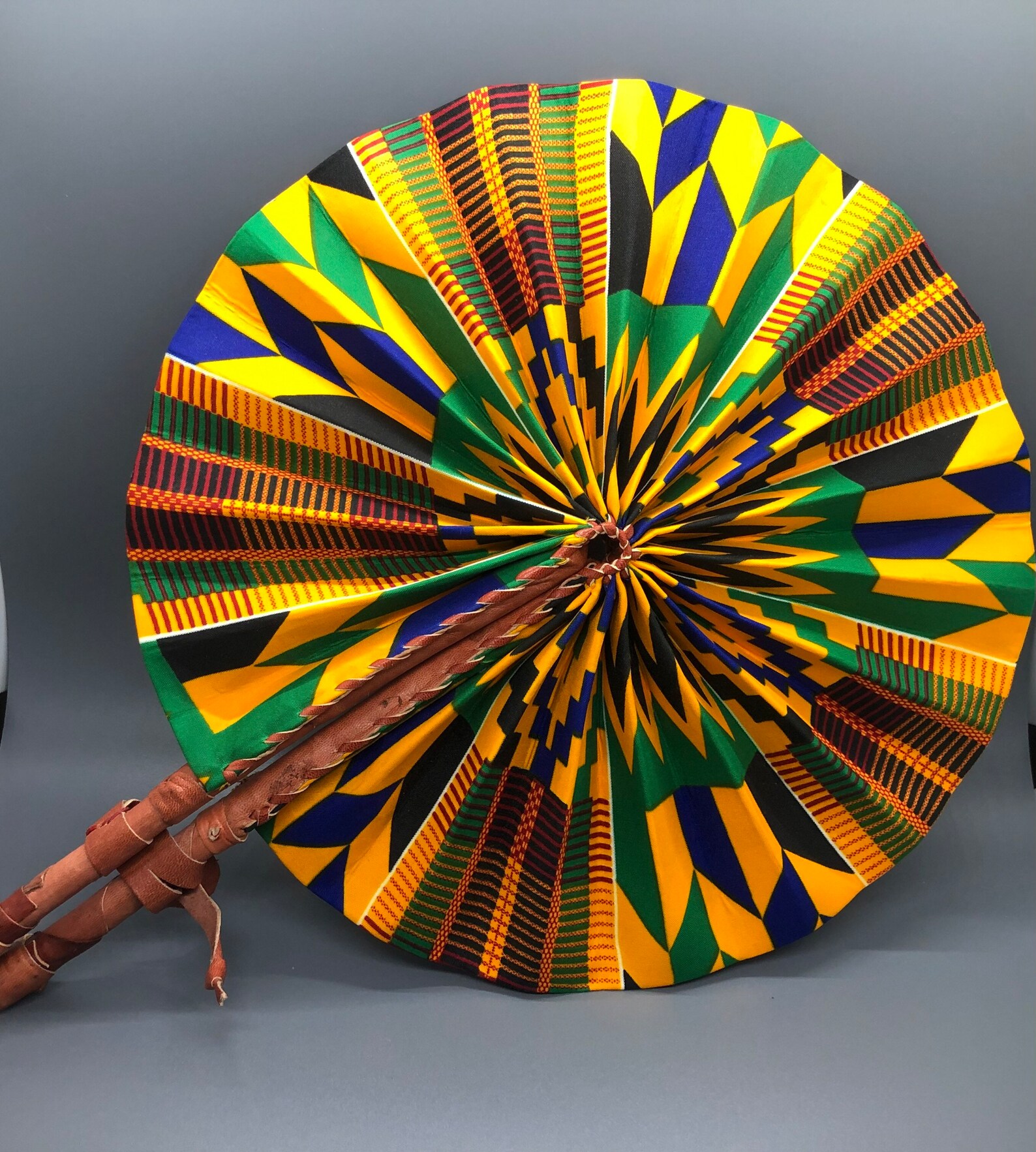 Hand Fan | Kente Fan | Ankara Fan | Handheld Fan for Hot Weather and ...