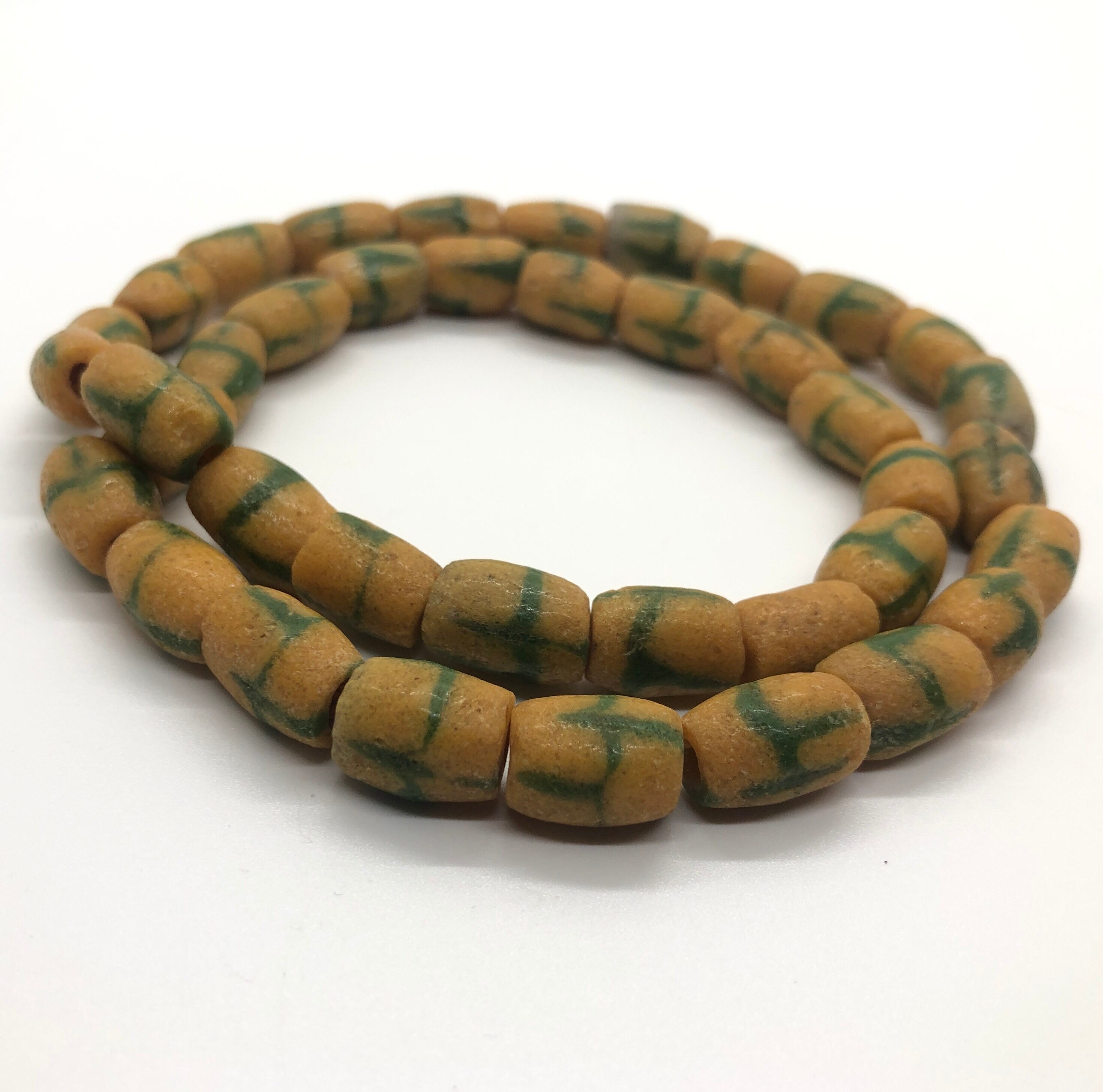 Vintage Sand Cast Beads Krobo Recycled Glass Beads - Etsy