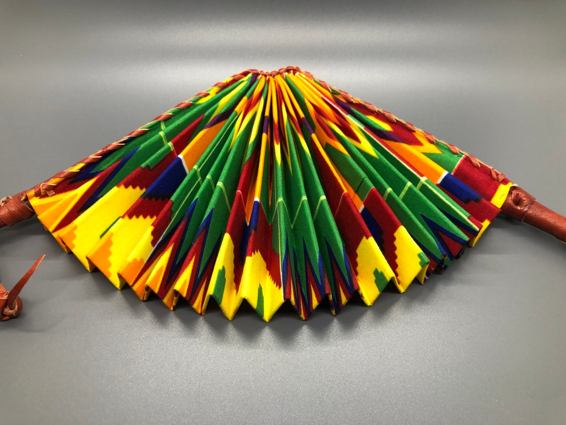 Hand Fan | Kente Fan | Ankara Fan | Handheld Fan for Hot Weather and ...