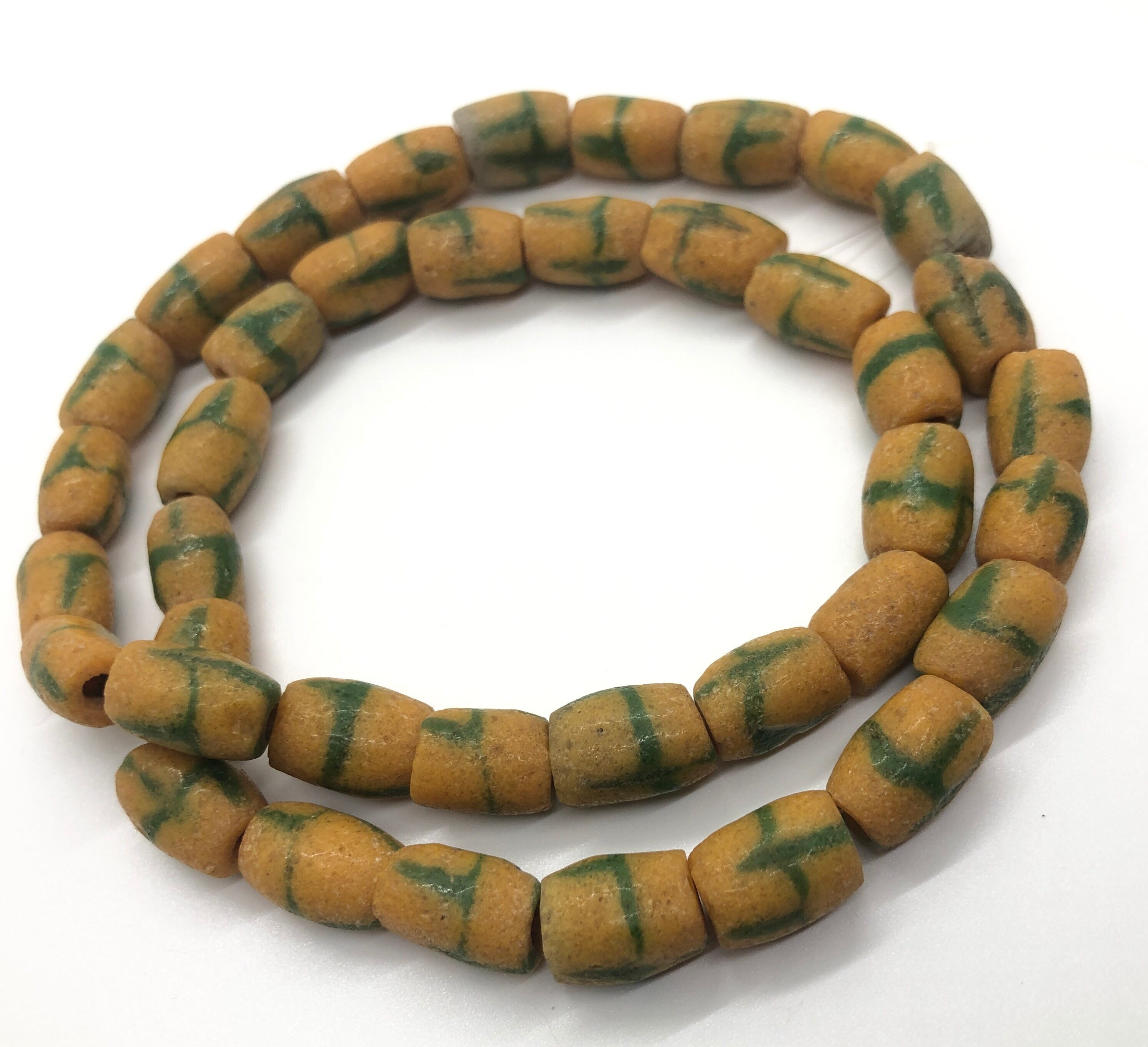 Vintage Sand Cast Beads Krobo Recycled Glass Beads - Etsy