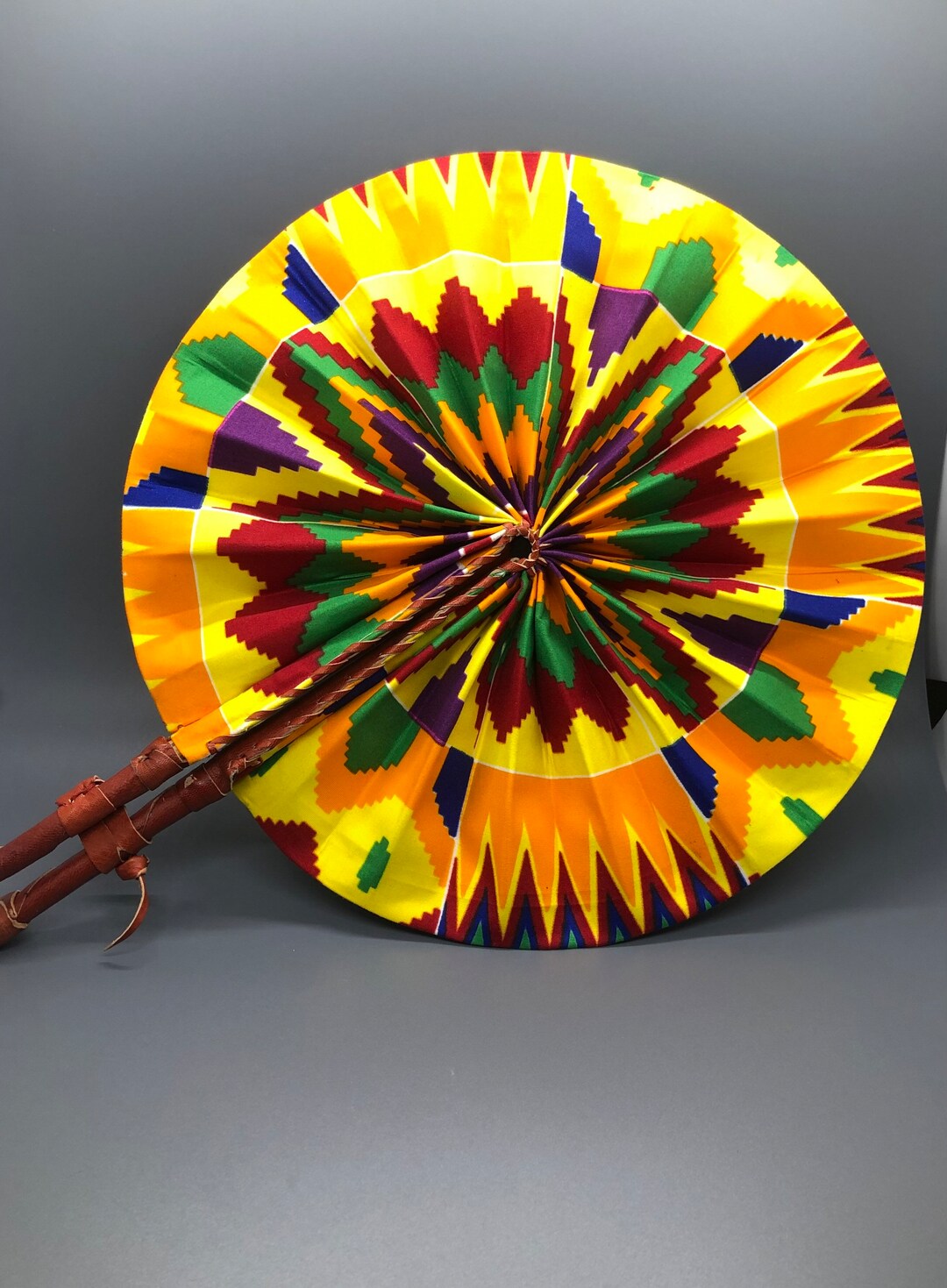 Hand Fan | Kente Fan | Ankara Fan | Handheld Fan for Hot Weather and ...