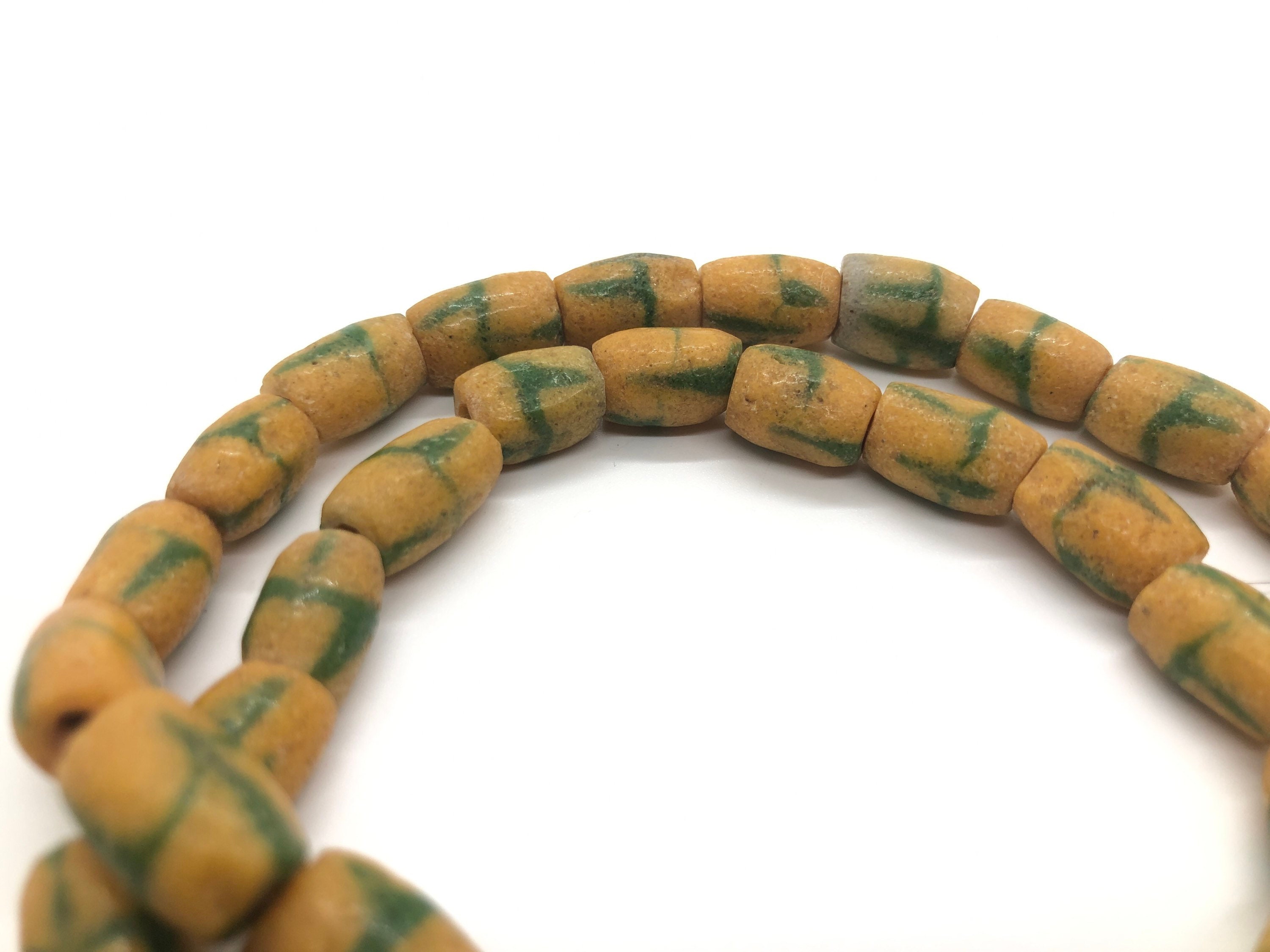 Vintage Sand Cast Beads Krobo Recycled Glass Beads - Etsy