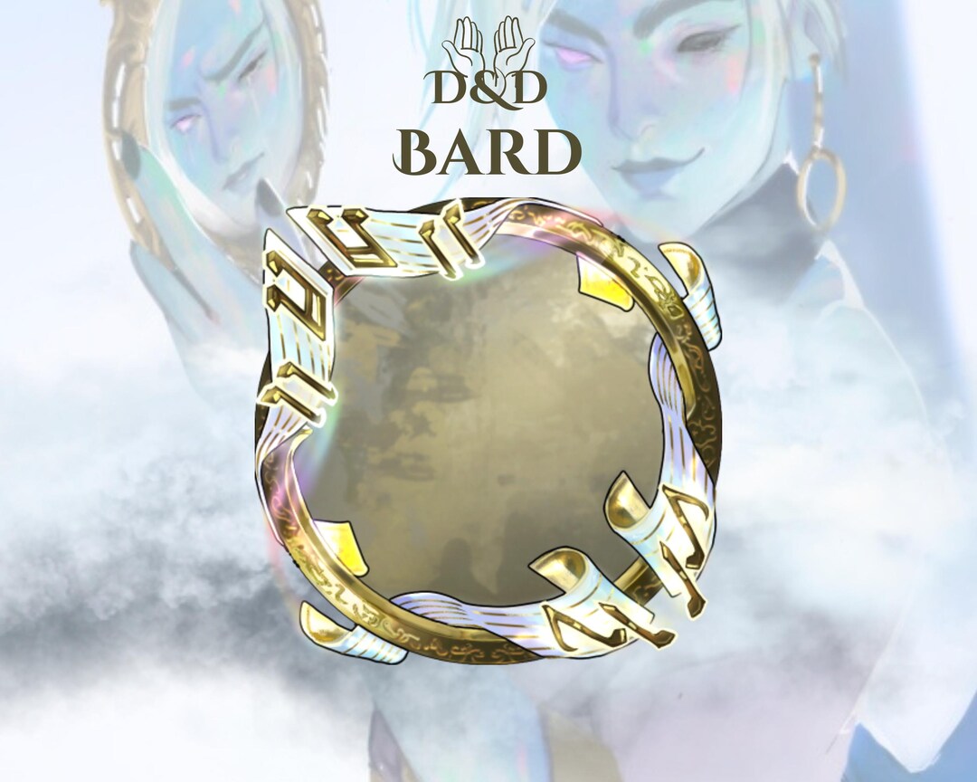 Bard Token Frame | No AI | D&D, Roll20, Foundry VTT | Golden Champion ...
