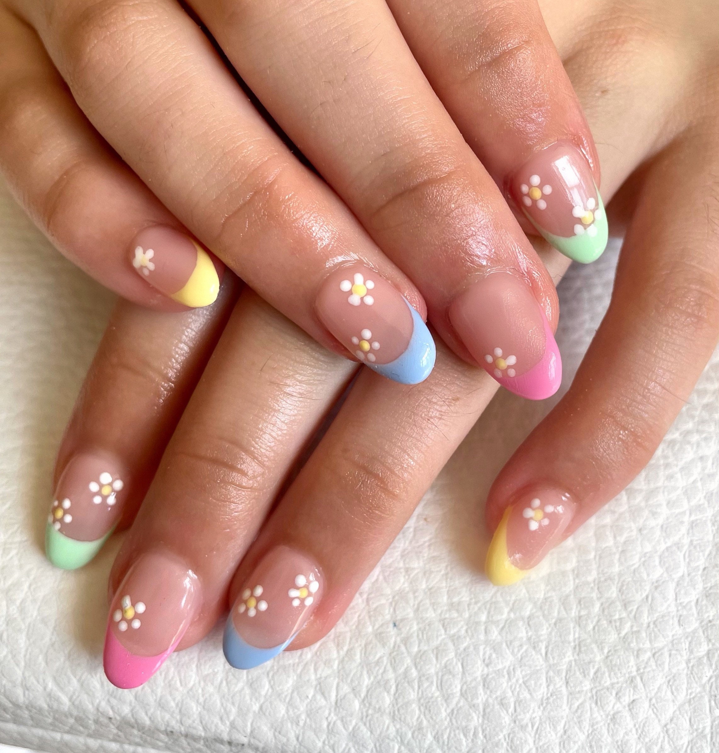 French Nail Flower Designs