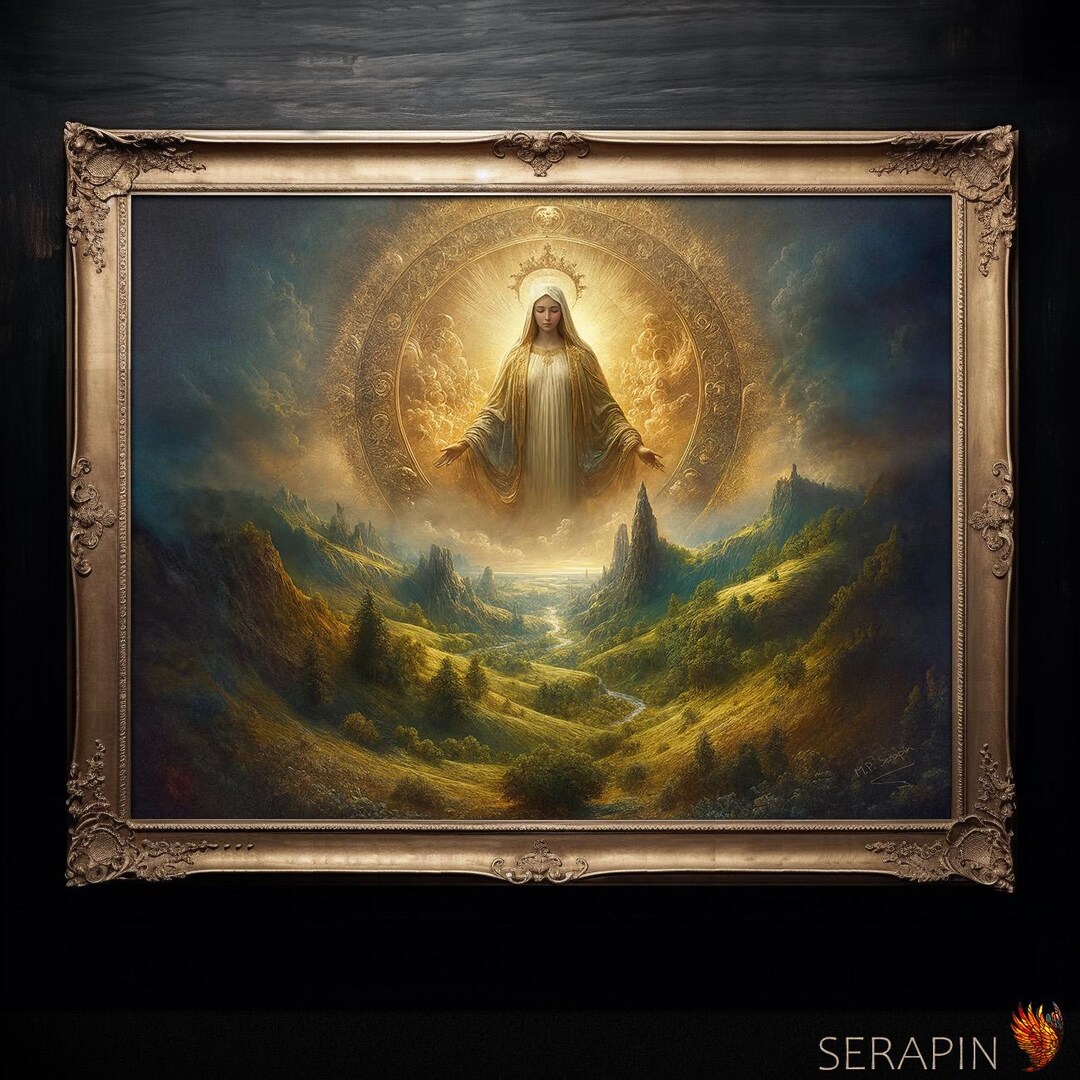 Queen of Creation Regina Creaturarum Blessed Virgin Mary Landscape ...