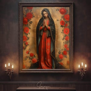 Our Lady of Guadalupe - Virgen De Guadalupe, Blessed Virgin Mary Roses ...