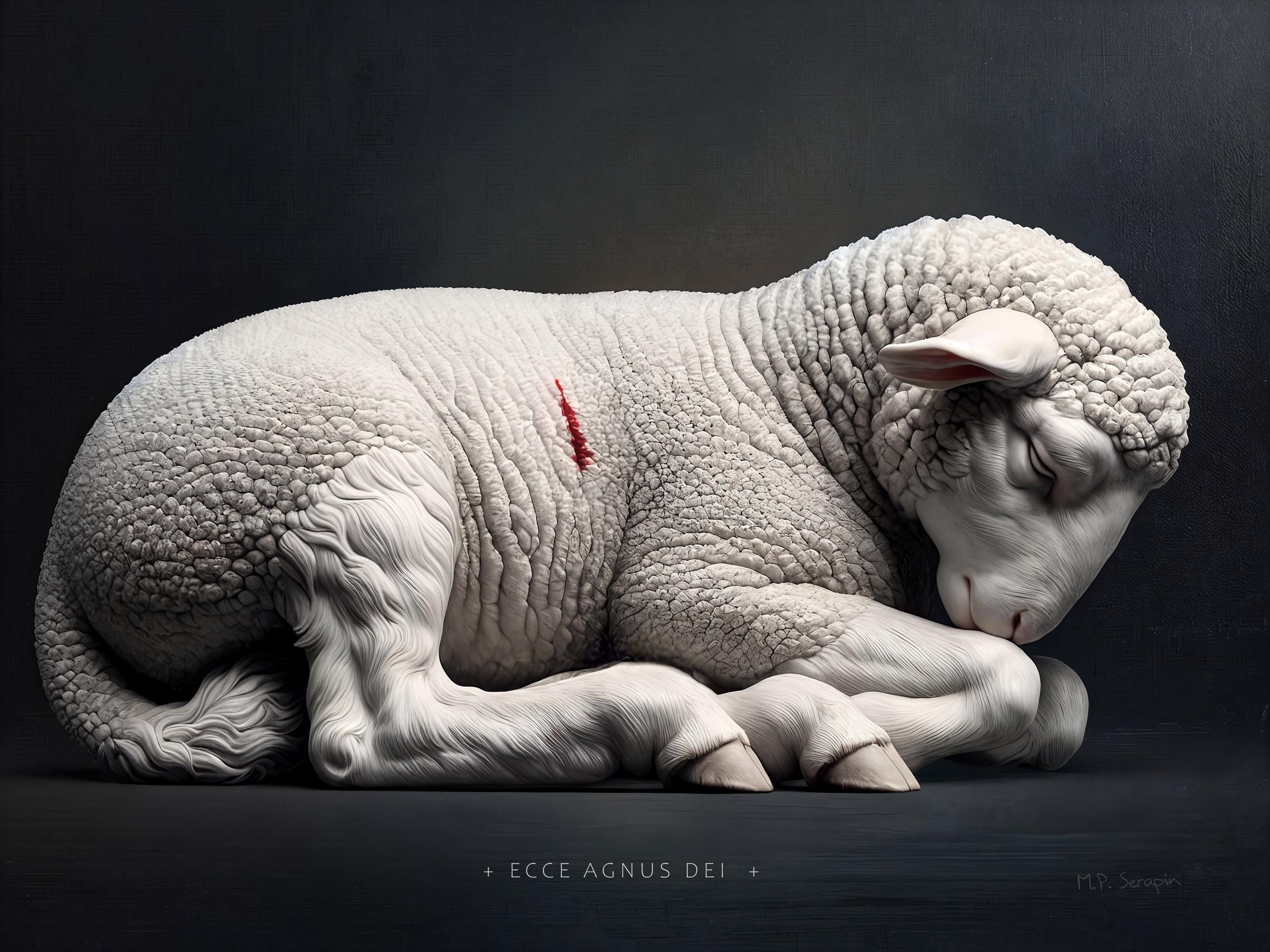Ecce Agnus Dei Behold the Lamb of God Christian Wall Art 023 - Etsy