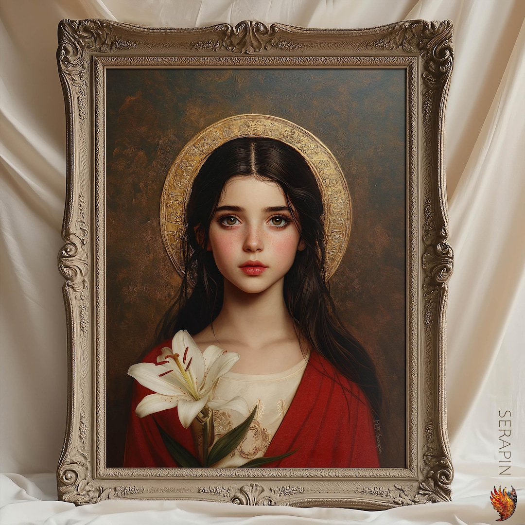 Saint Maria Goretti Portrait - Patron of Purity and Abuse Victims ...