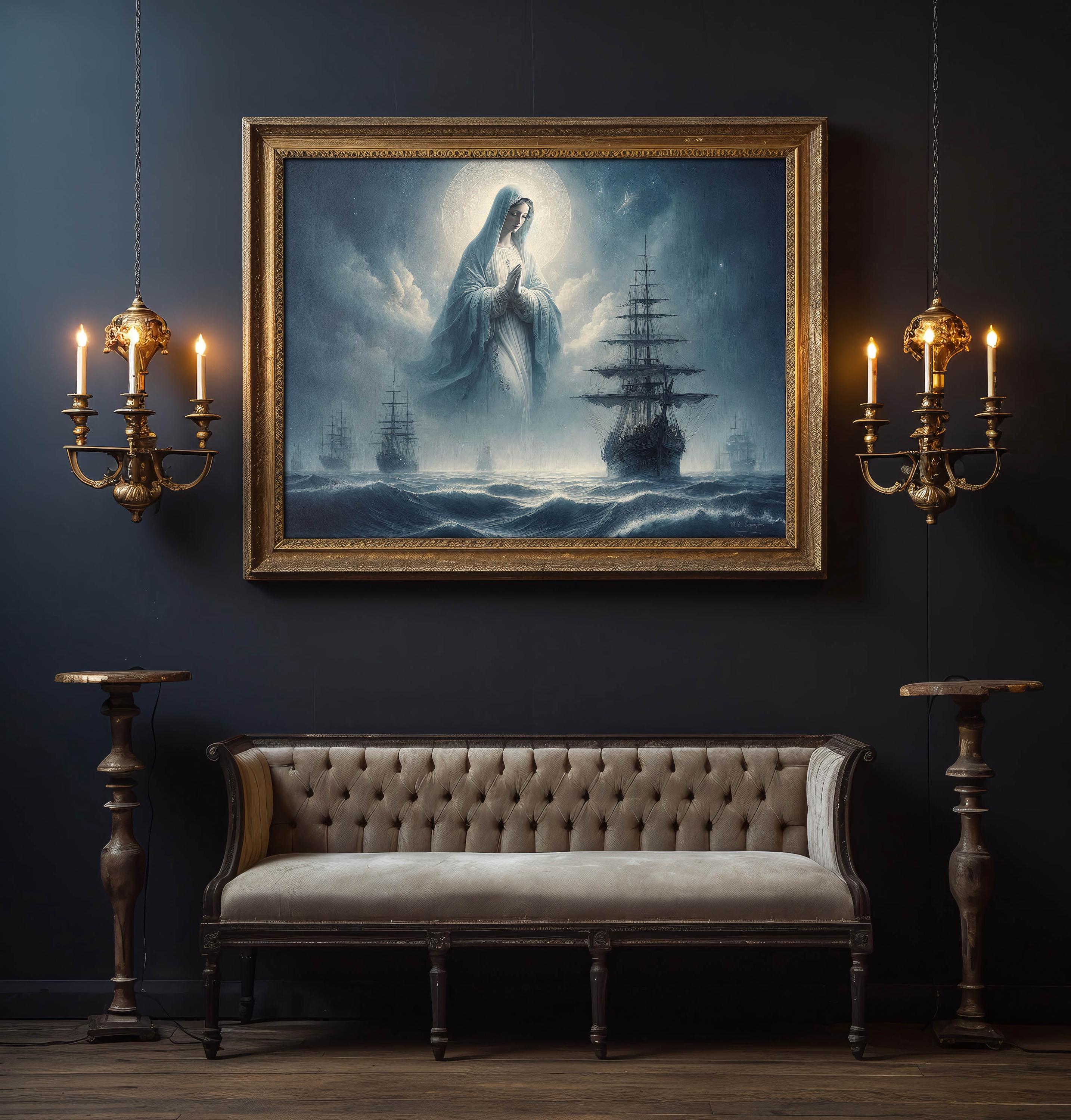 Stella Maris - Star of the Sea - Blessed Virgin Mary, Dark Sea Ocean ...