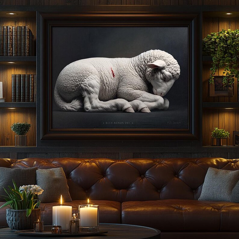 Ecce Agnus Dei Behold the Lamb of God Christian Wall Art 023 - Etsy