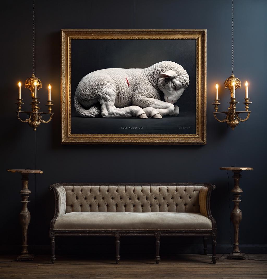 Ecce Agnus Dei Behold the Lamb of God Christian Wall Art 023 - Etsy