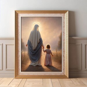 Mary Lead Me - Totus Tuus Maria - Gift for Her Mother Sister Daughter ...