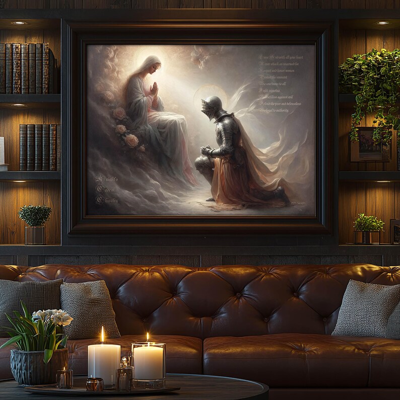 Knight's Code of Honor - Catholic Man Art, Chivalry, Manly Masculine ...