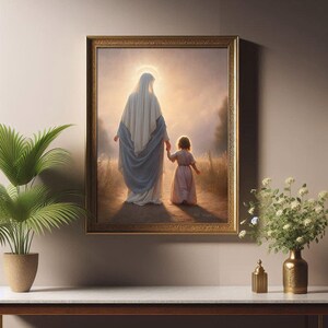Mary Lead Me Totus Tuus Maria Catholic Marian Art Print 027 - Etsy