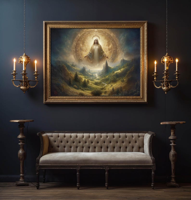 Queen of Creation - Regina Creaturarum - Blessed Virgin Mary Landscape ...