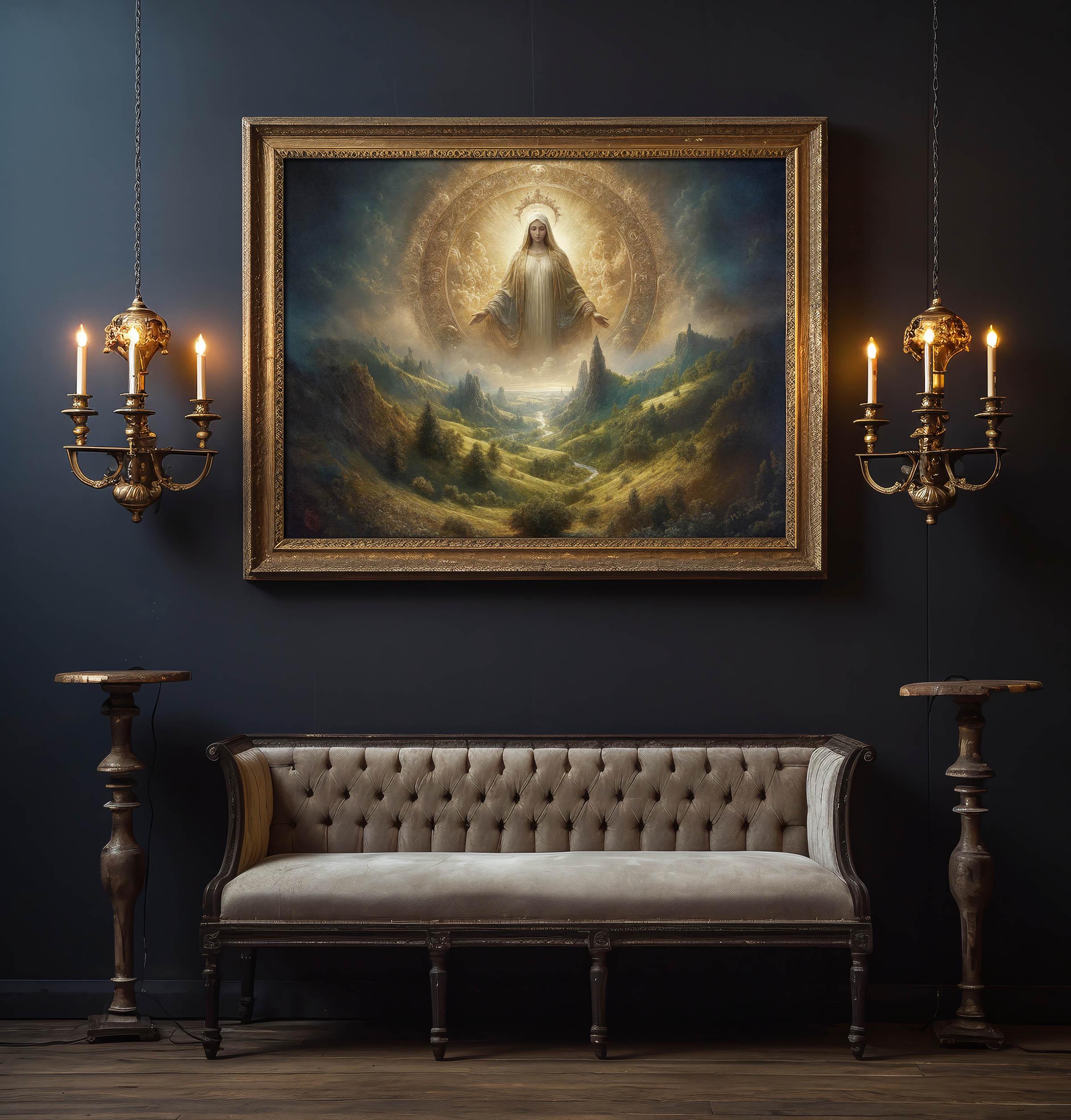Queen of Creation - Regina Creaturarum - Blessed Virgin Mary Landscape ...