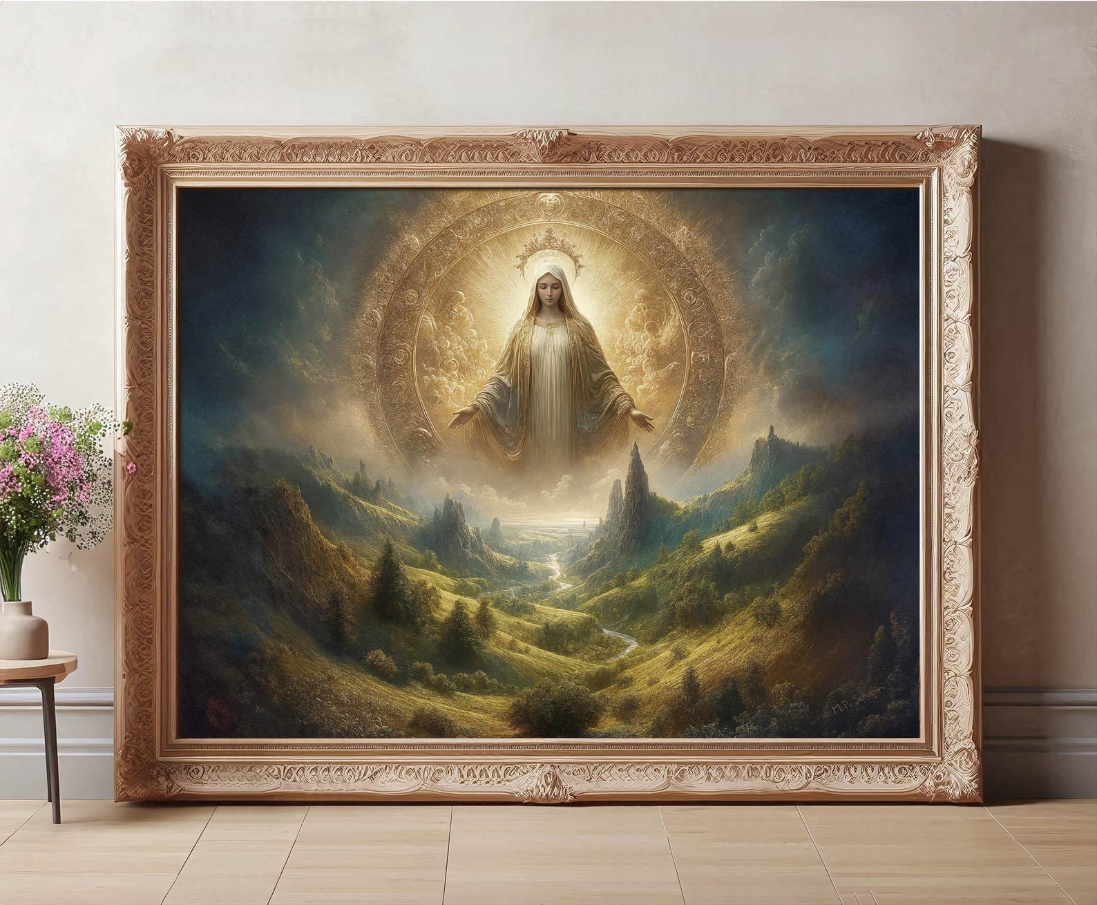 Queen of Creation - Regina Creaturarum - Blessed Virgin Mary Landscape ...