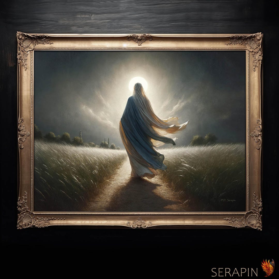 Mary Knows the Way - Blessed Virgin Mary Walking Path Road, Catholic ...