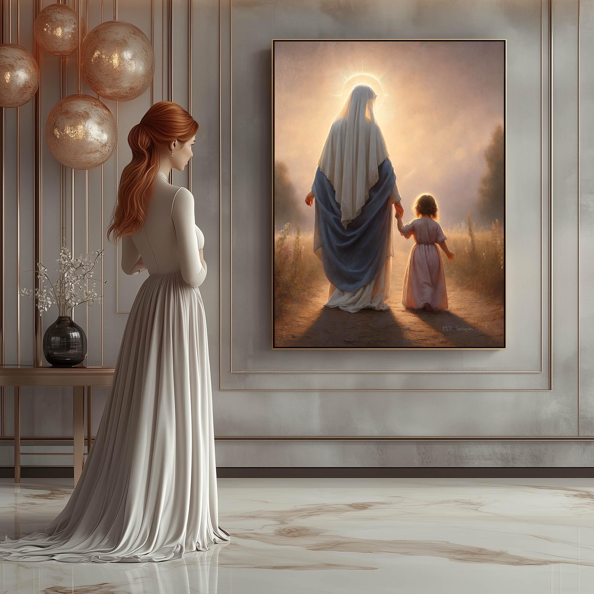 Mary Lead Me - Totus Tuus Maria - Gift for Her Mother Sister Daughter ...