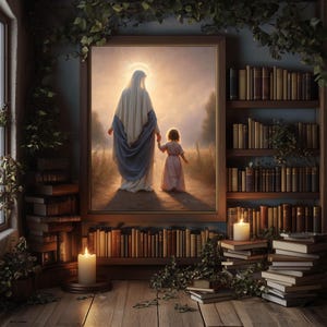 Mary Lead Me - Totus Tuus Maria - Gift for Her Mother Sister Daughter ...