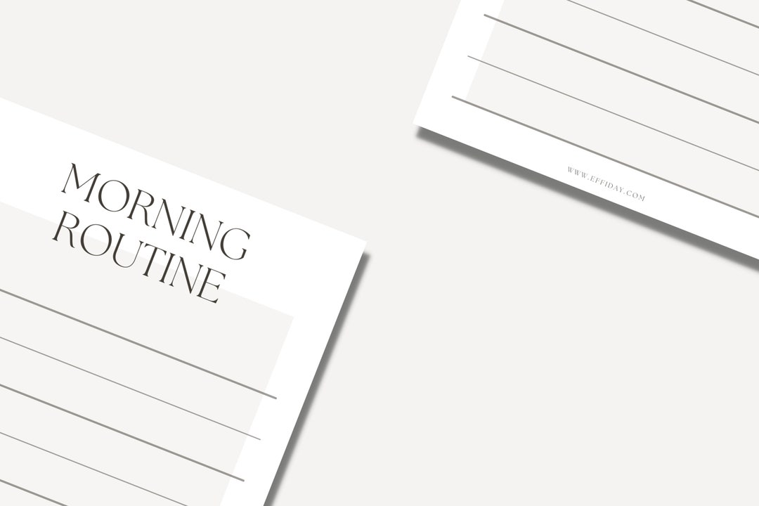 Morning Routine Template Morning Routine Template to Print - Etsy