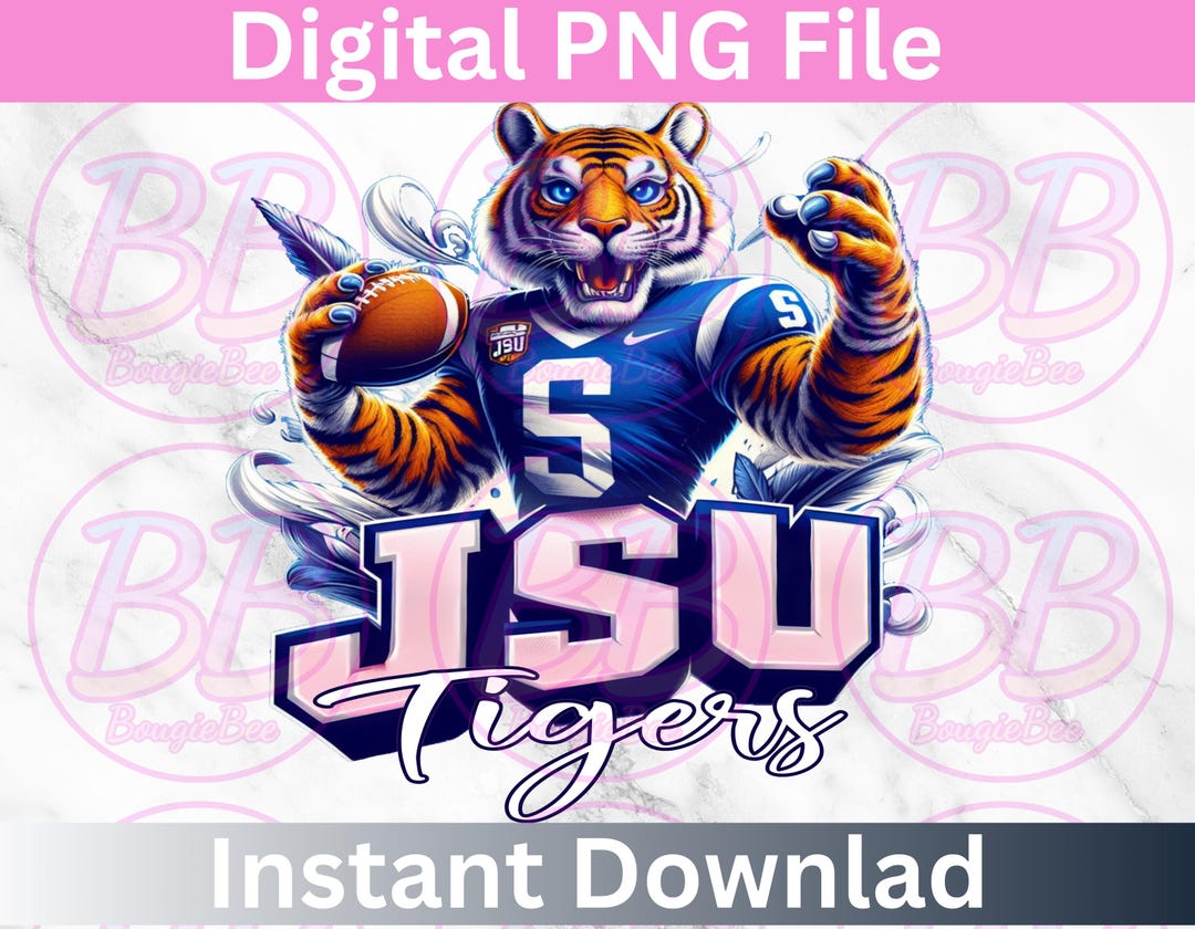 JSU Tigers Pink Out PNG Design: Jackson State University HBCU File ...
